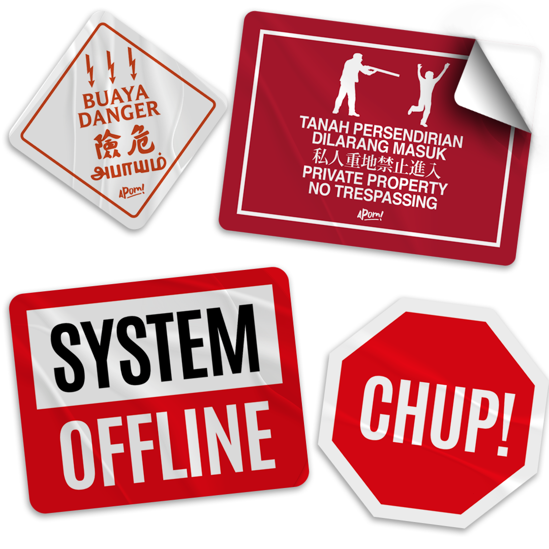 Stickers - Malaysian Signs – APOM