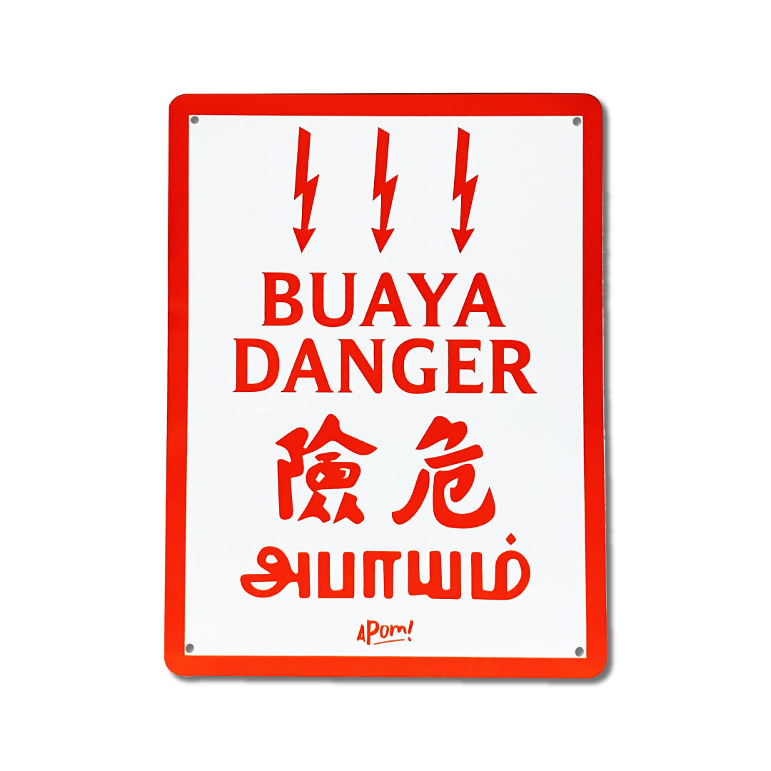Metal Signage - Buaya Danger – APOM