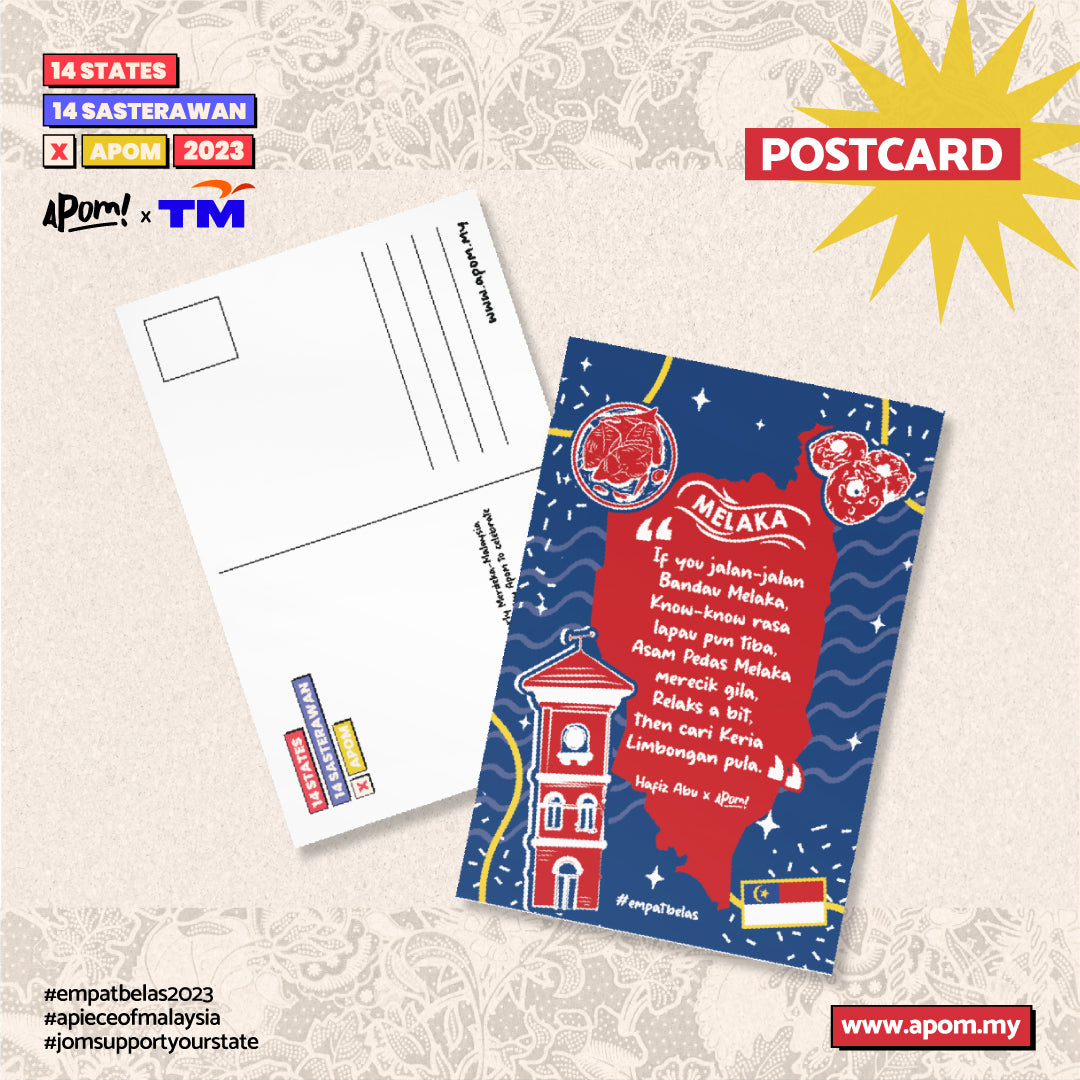 Postcard - Empatbelas Collab - Melaka – APOM